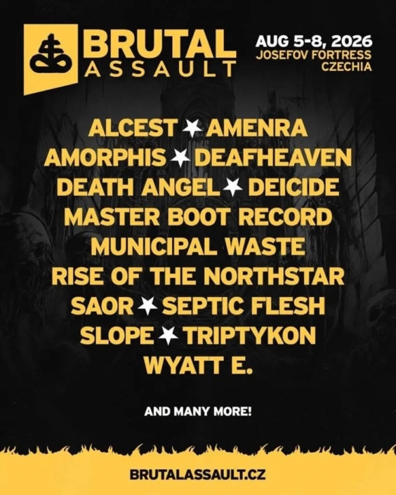 Brutal Assault 2026 unveils first wave of confirmed bands • GRIMM Gent