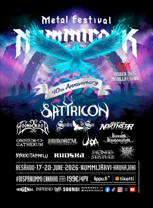 Nummirock celebrates its 40th anniversary with first 2026 lineup ...