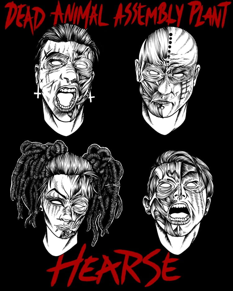 Dead Animal Assembly Plant roll out new single 'Hearse' • GRIMM Gent