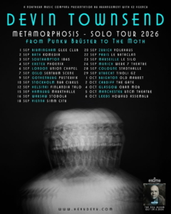 Devin Townsend announces "Metamorphosis Europe tour 2026" • GRIMM Gent